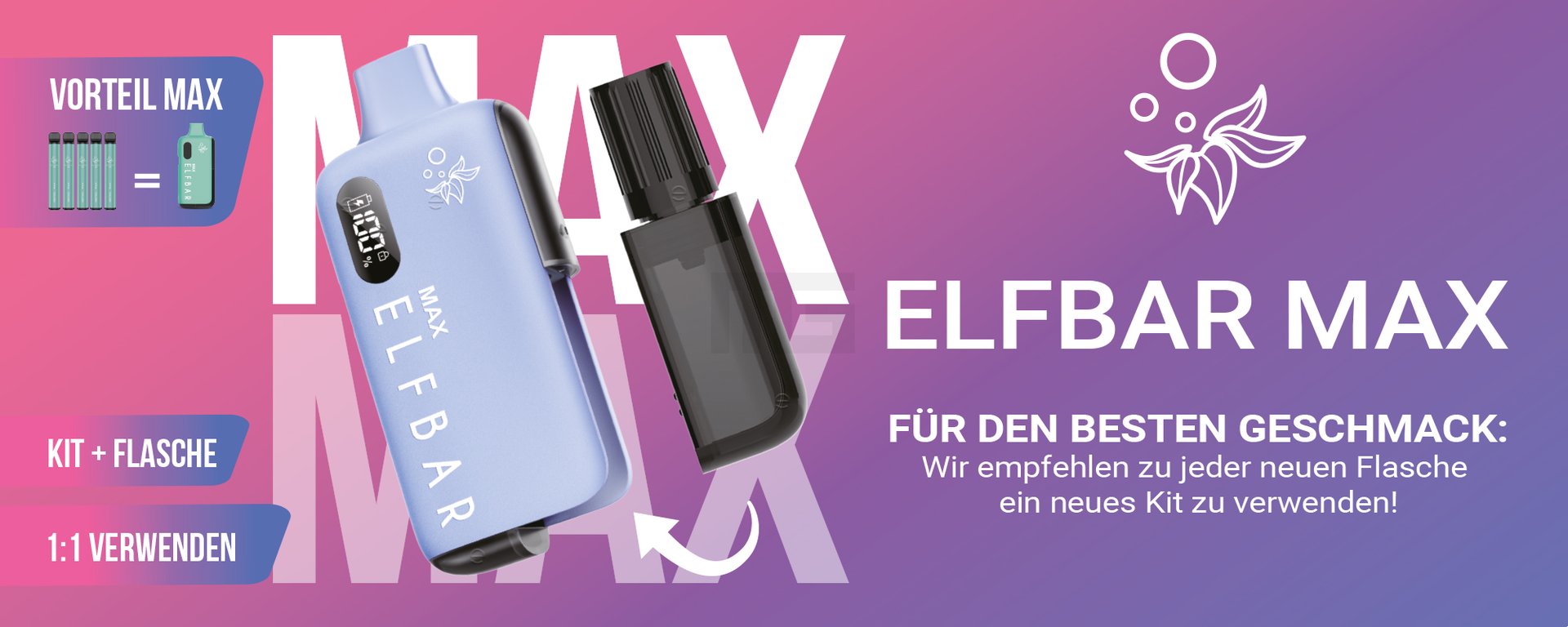 ELFBAR MAX Germany | Alles rund um ELFBAR ELFA und ELFX