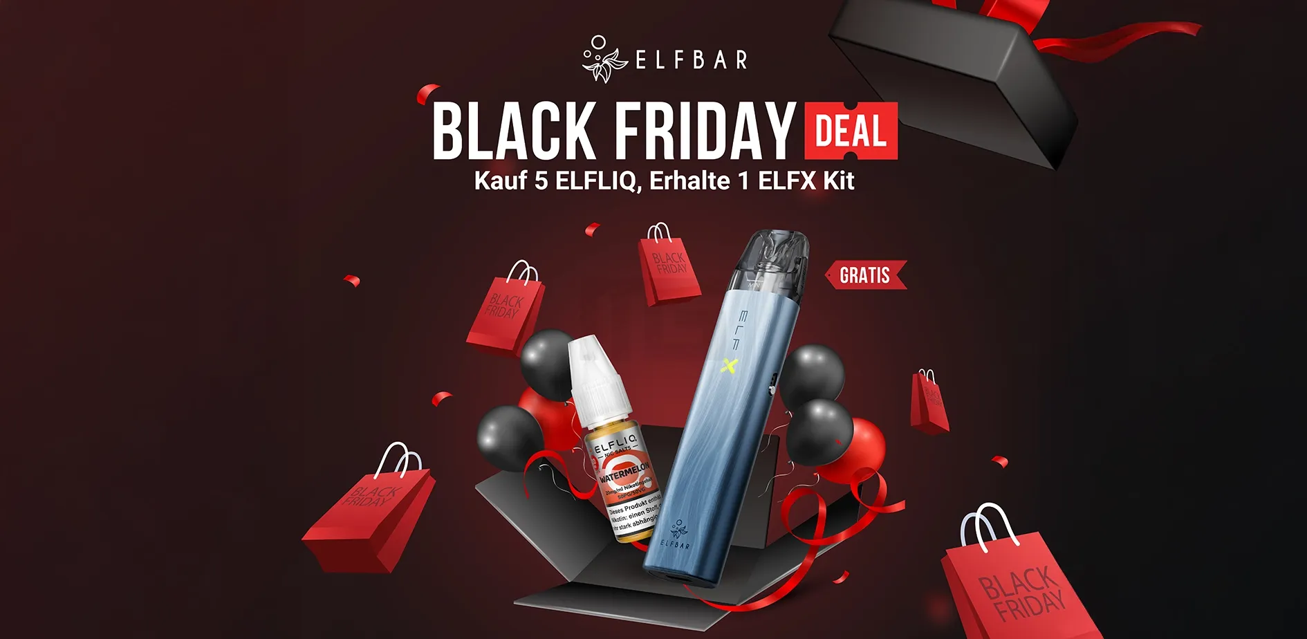 ELFLIQ 5+1 Black Week Deal 2025 – Gratis ELFX Pod Kit | Freshishastore